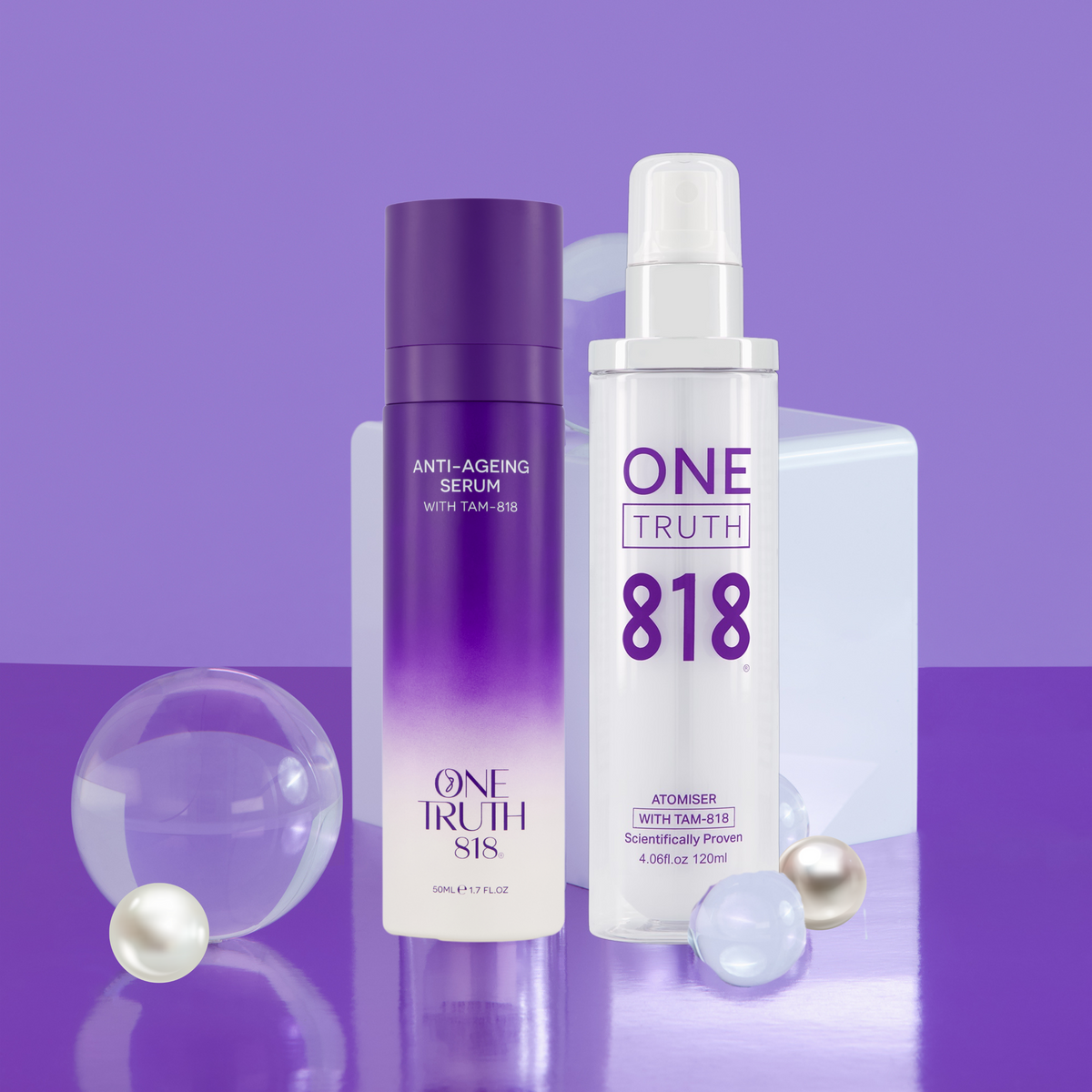 One Truth 818 50ml Serum + PRO 120ml Size Atomiser – One Truth 818 ...